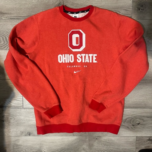 Nike | Tops | Nike Red Ohio State Crewneck Sweater | Poshmark